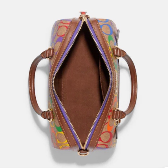 Coach | Bags | Coach Pride Collection Rowan Satchel In Rainbow ...
